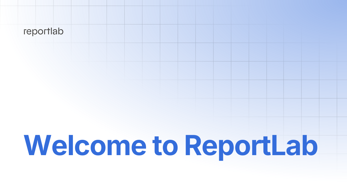 Welcome to ReportLab | reportlab